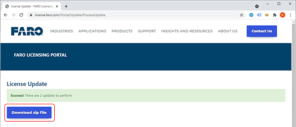 FARO InTouch & FARO Licensing Manager Application